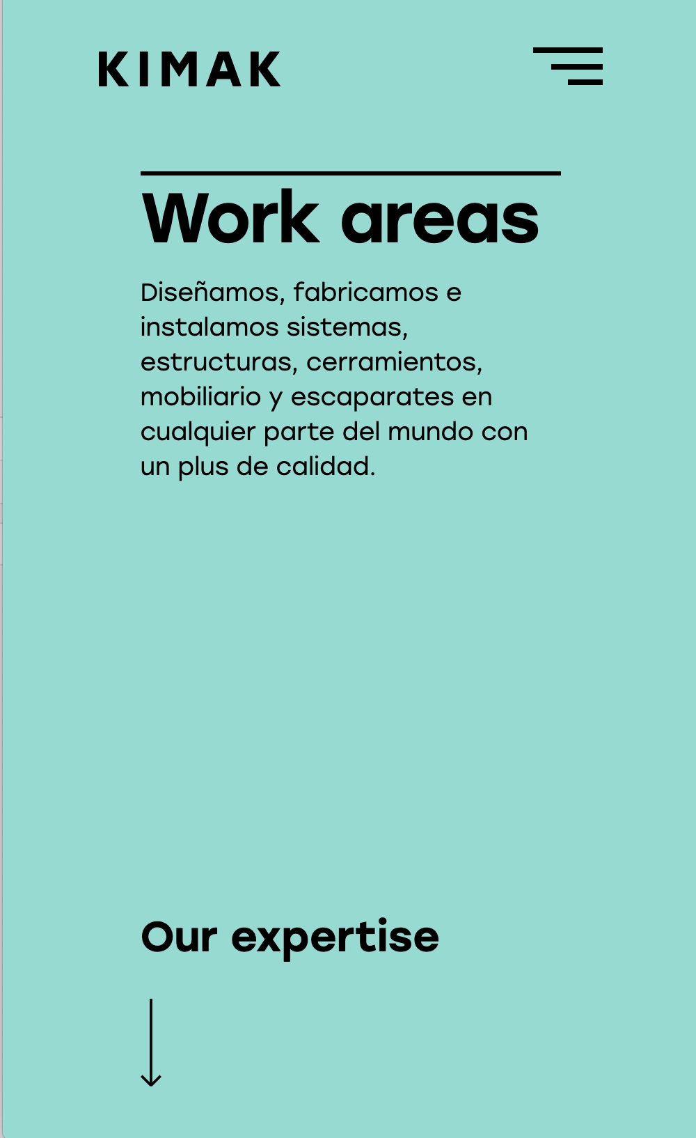 Nueva web a medida:¡Adiós Caamaño, hola Kimak! | Noticias | Duacode