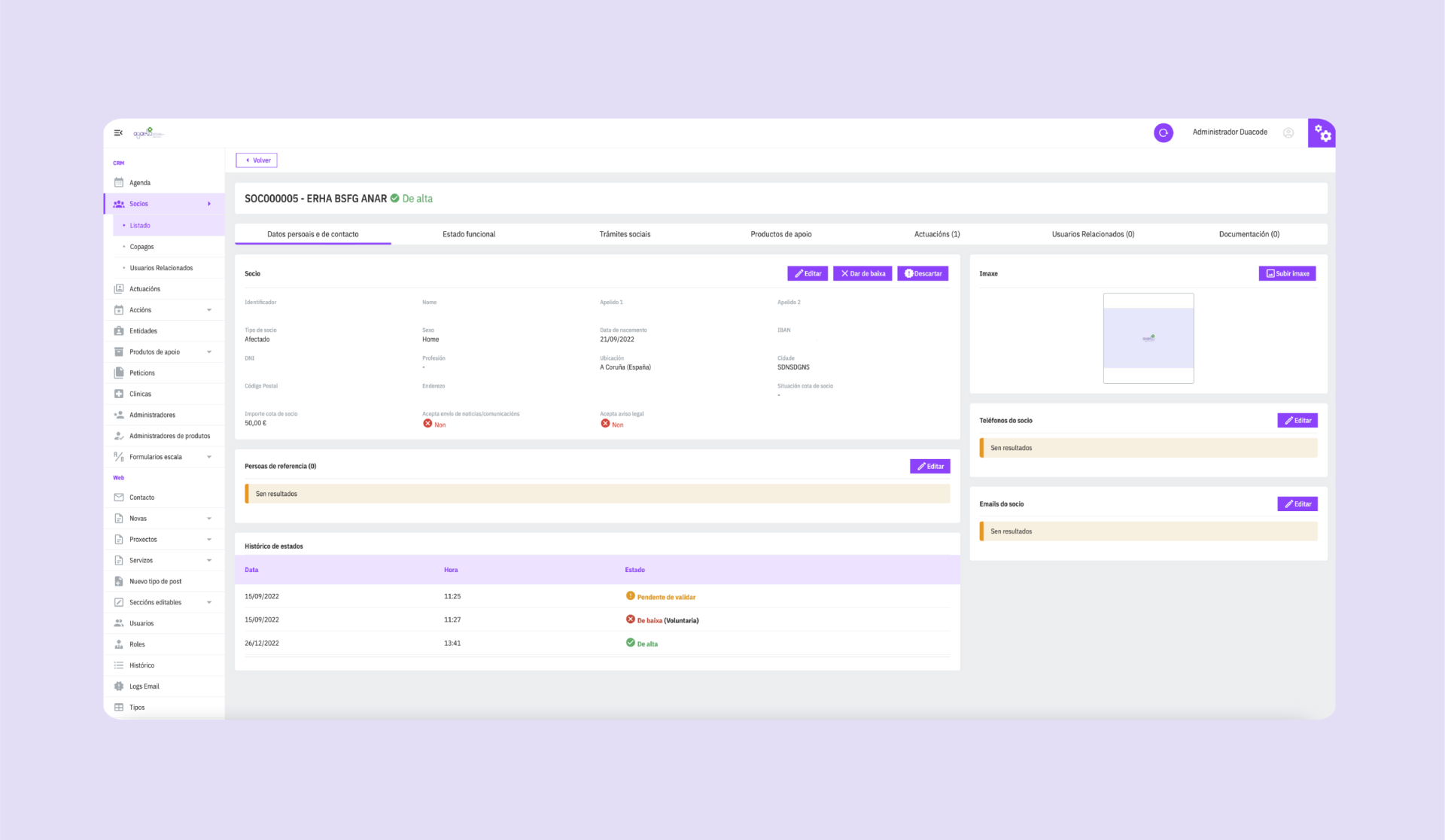 AGAELA, APP para la gestión de actividades | Proyectos | Duacode